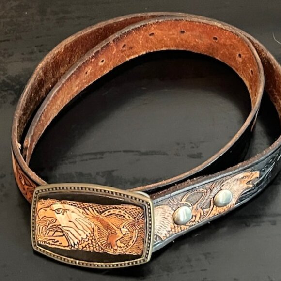 Alumaline / Leather Belt | Other | Vintage Alumaline 48 Brass Leather ...